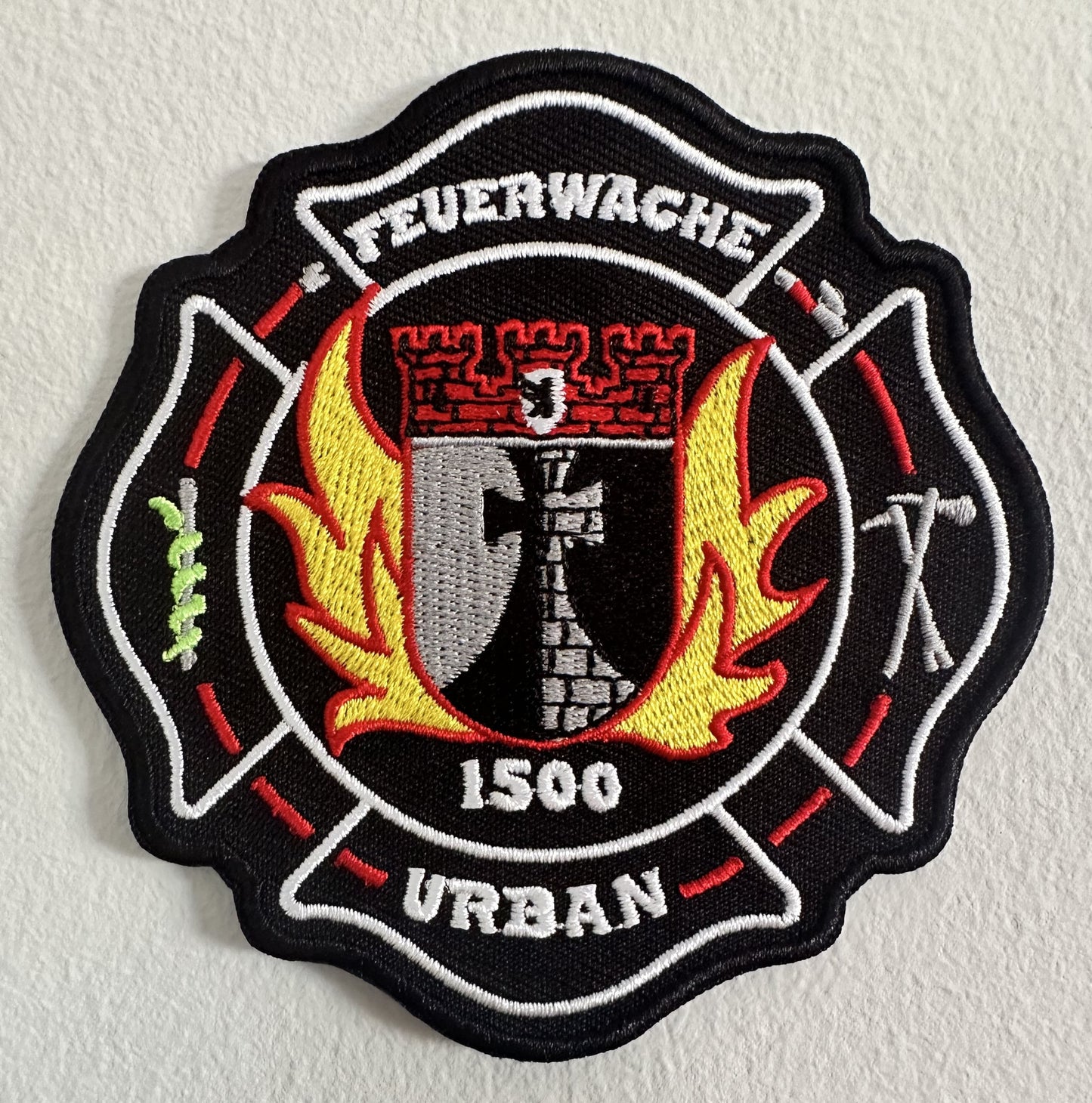 Gestickter Stoffpatch Feuerwache Urban – Blaulichtshop-Berlin