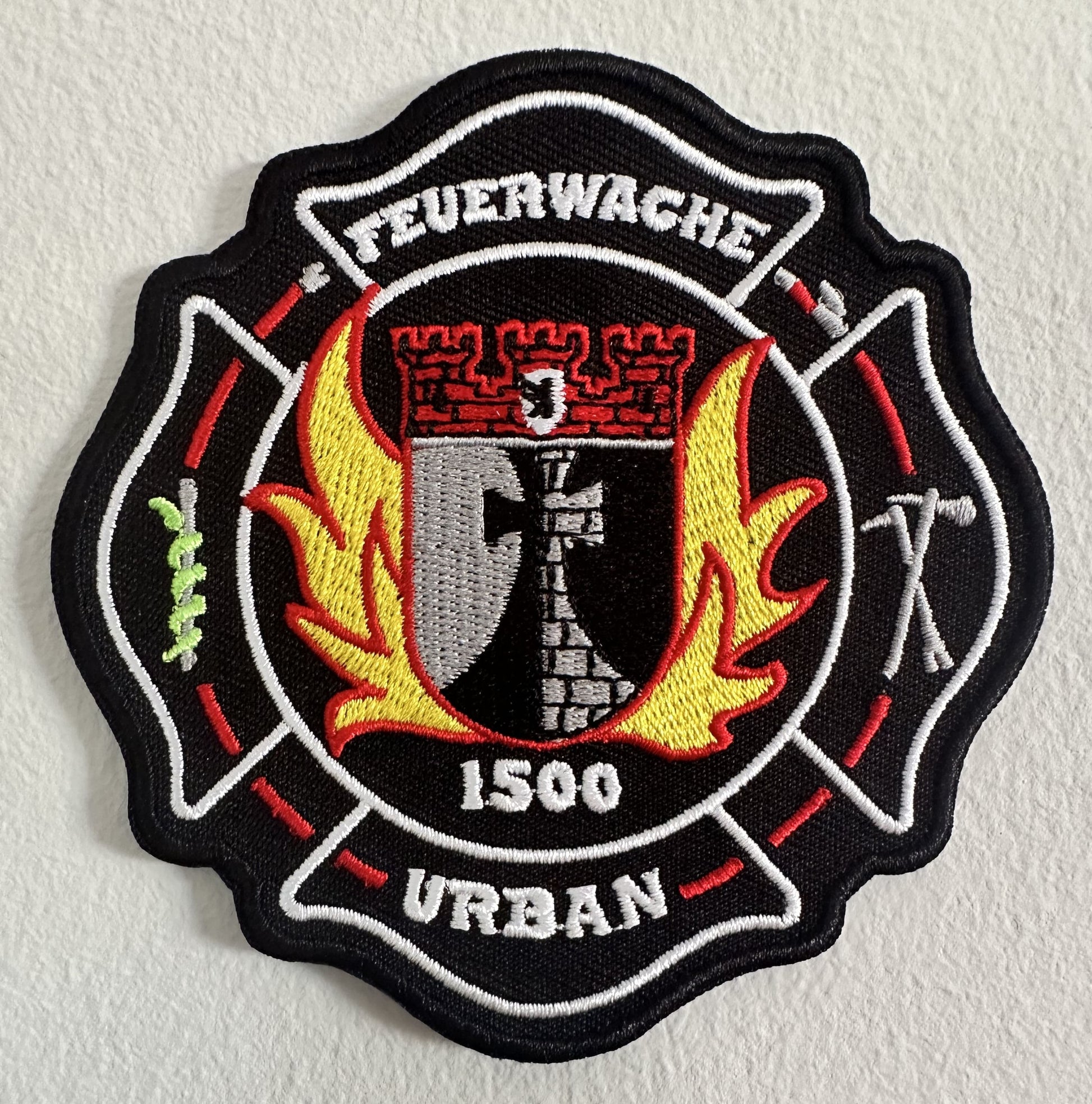 Gestickter Stoffpatch Feuerwache Urban – Blaulichtshop-Berlin